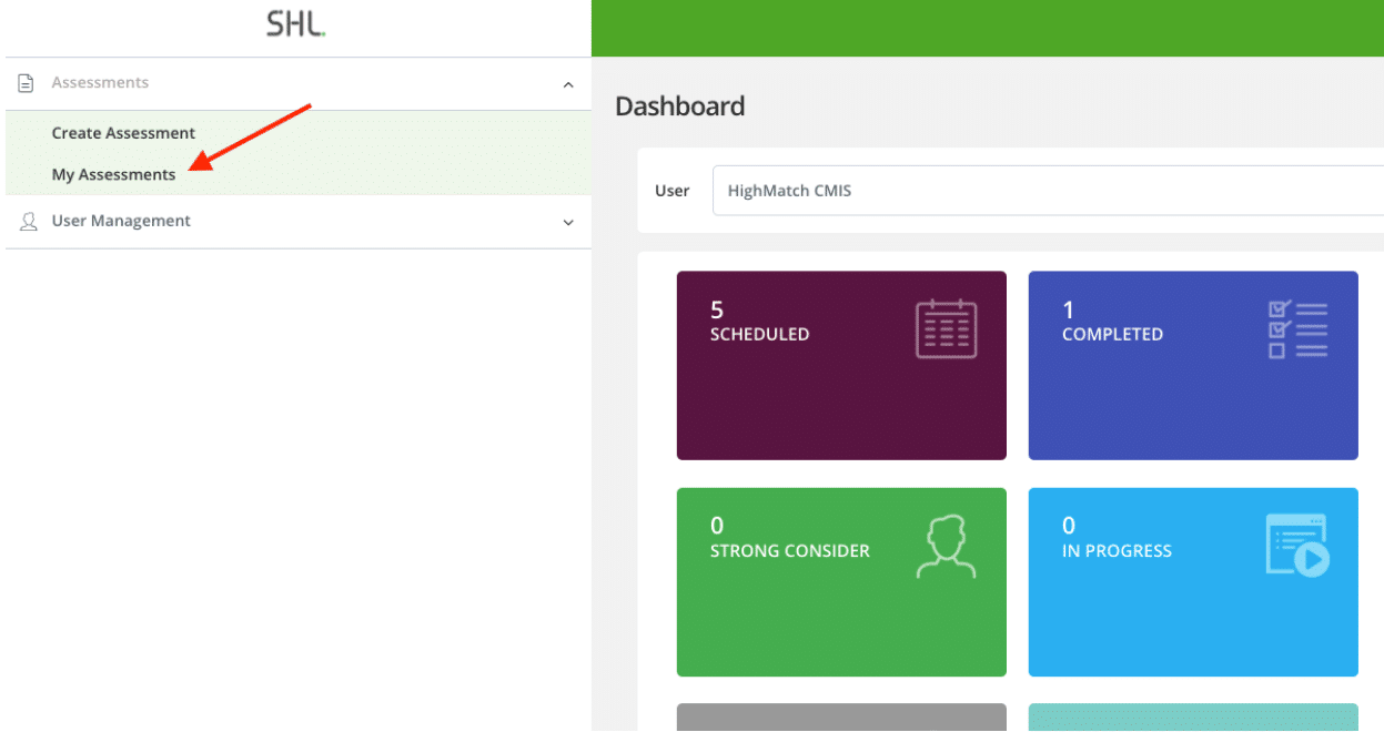 How to View a Report in SHL - HighMatch