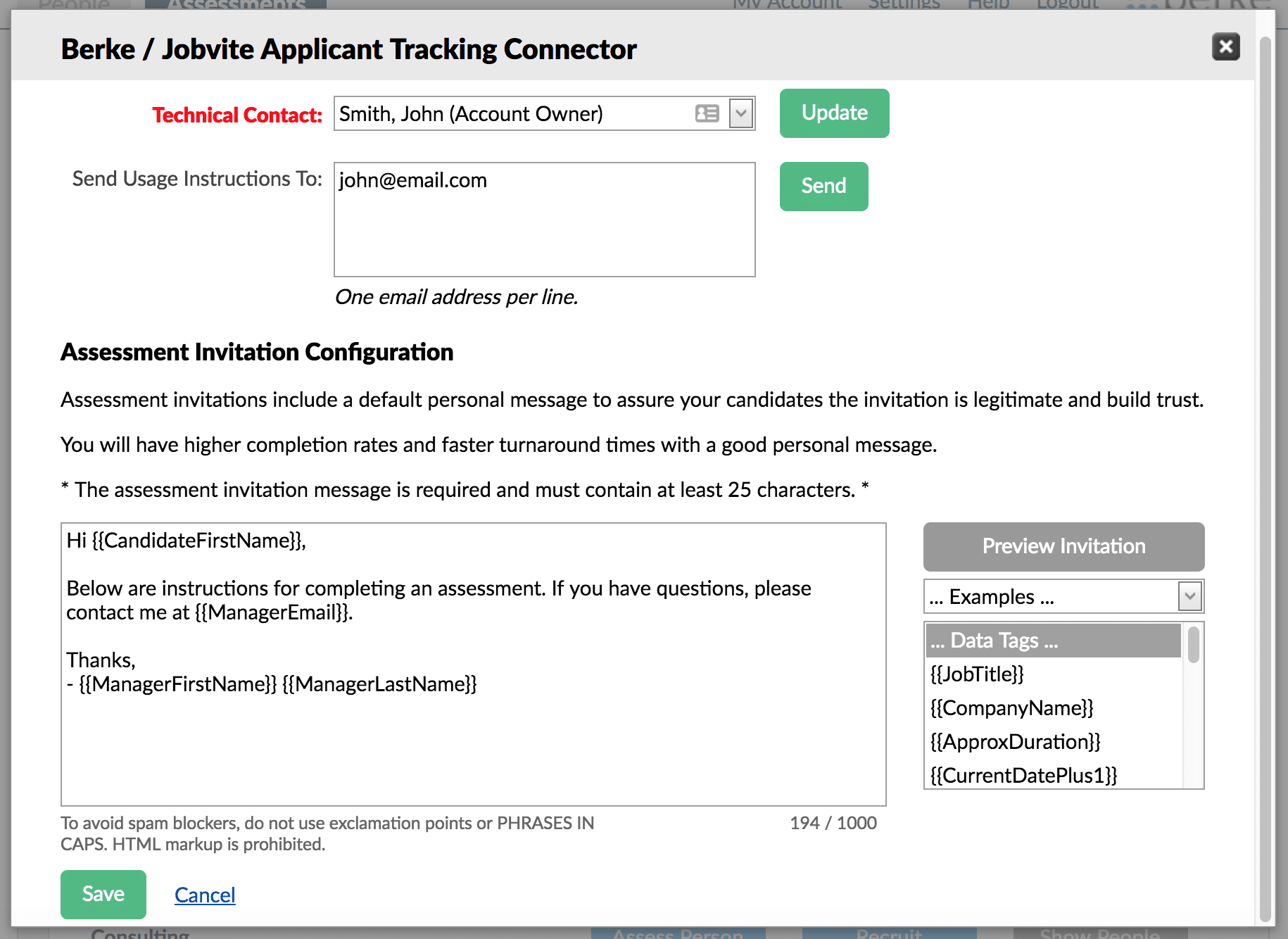 Using Your Jobvite Connector - HighMatch