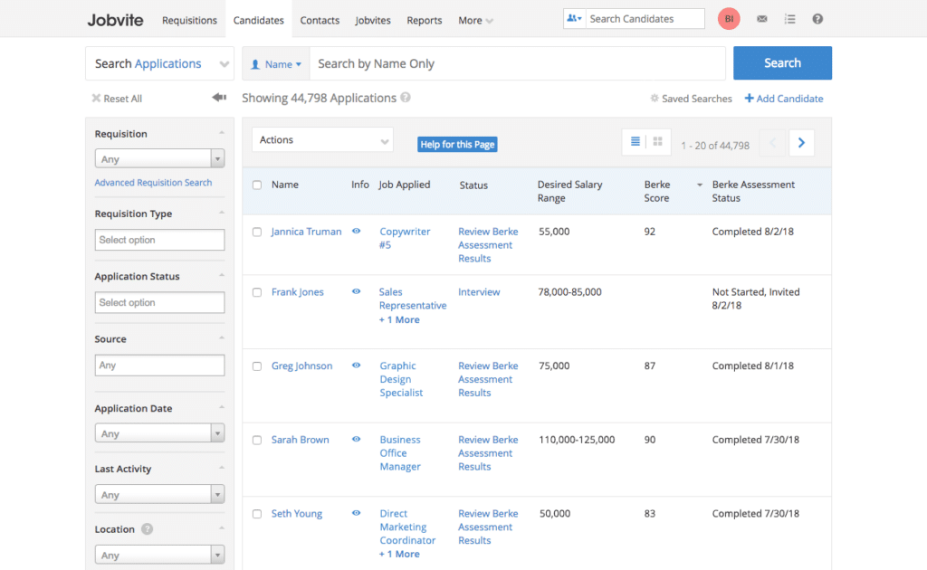 Using Your Jobvite Connector - HighMatch